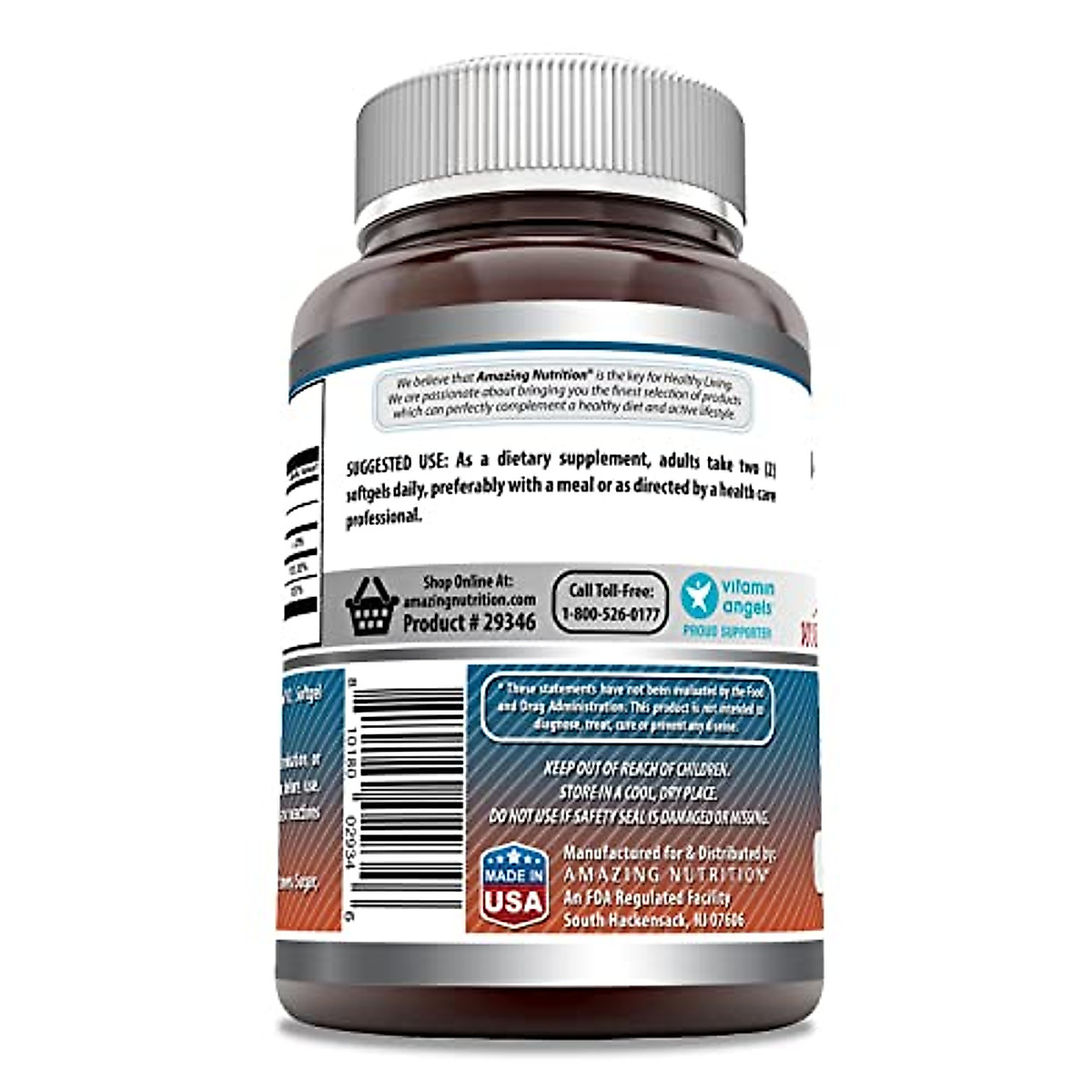 Amazing Formulas Calcium with Vitamin D3 220 Softgels Supplement | Non-GMO | Gluten Free