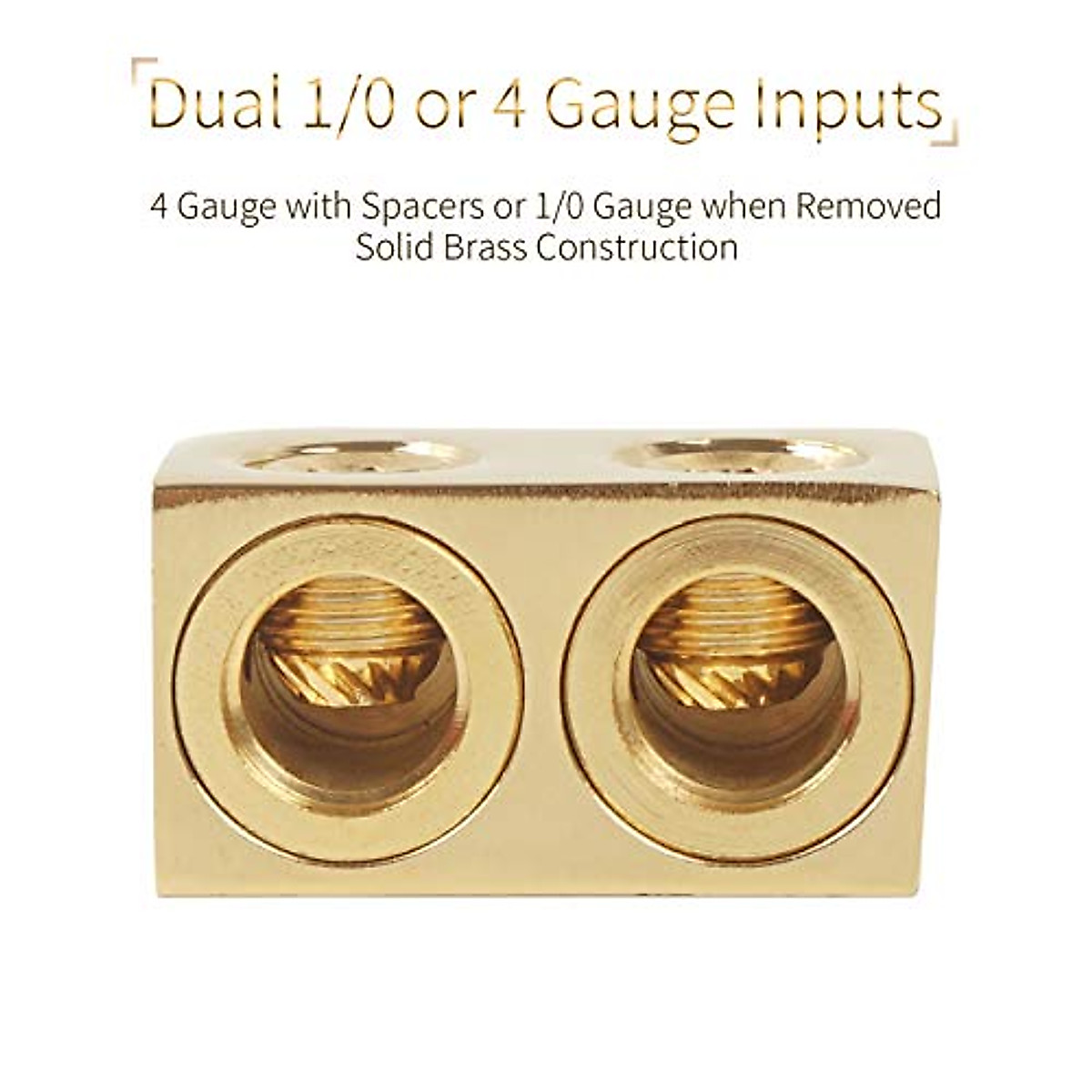 LEIGESAUDIO Ground Termination Block (Dual 1/0 or 4 Gauge Inputs)-2 Way