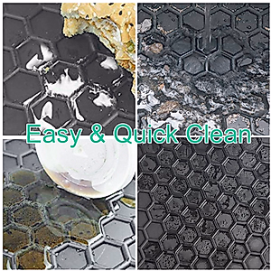 Matericuo Car Floor Mats Custom Fit for Volvo S60 2011-2018(not Inscription Models) & V60 2015-2018 Full Black Rubber Auto Liner Mats All Weather Protection Heavy Duty Odorless