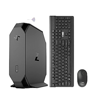 HP Z2 Mini G4 Workstation Desktop Micro PC,Core i5 Intel 8th Win 11 Tiny Computer ,16GB DDR4 Ram,256GB NVMe M.2 SSD + 1TB HDD,Built in Wifi,BT,DP,Wireless K&M,TJJ Mouse Pad (Renewed)