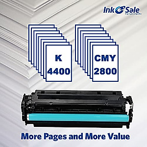 INK E-SALE Remanufactured Toner Cartridge Replacement for 304A CC530A CC531A CC532A CC533A Canon 118 for HP Color Laserjet CP2025dn CP2025n CM2320fxi, Canon ImageCLASS MF726Cdw LBP7660Cdn 4 Pack