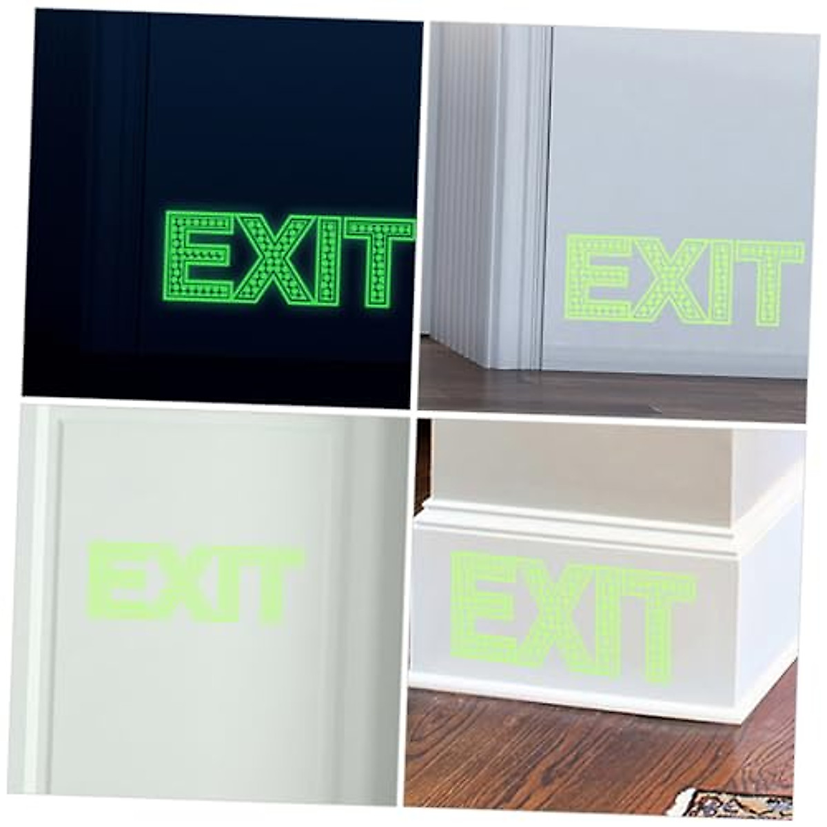 Veemoon 1set Export Sticker Stickers Signs Exit Sign Floor Guide Sticker Shopping Mall Exit Decal Way Indicator Sticker Indicator Floor Sticker Exit Sticker Direction Sticker The 2sheets