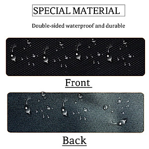 Air Conditioner Cover for Outside Units, Heavy Duty Central AC winter Cover Defender Outdoor Top Waterproof Snow-Resist (Black, 40 x 40 inch)