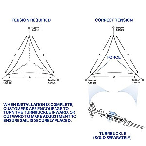 E&K Sunrise 10' x 10' x 10' Sun Shade Sail Triangle Canopy Shade Cover UV Block for Pergola Patio Backyard Garden Outdoor (Light Gray)