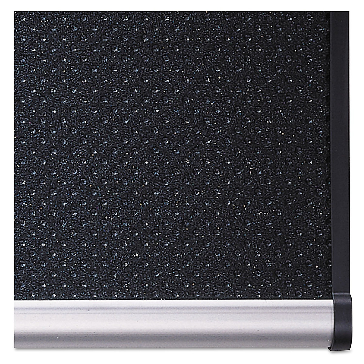 Quartet Embossed Bulletin Board, Hi-Density Foam, 72" x 48", Aluminum Frame, Black/Gray (B347A)