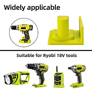 5 Packs Tool Holder Dock Mount for Ryobi 18V Drill Tools Holder, Hanger(lot of 5,Green)