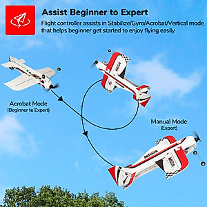 ATA HOBBY Radiolink A560 6 Flight Modes RC Airplane, Easy to Fly RFT RC Airplanes with 2.4Ghz Remote Control, Byme-A Gyro FC, Brushless Motor for Kids, Boys, Girls, Adults, Beginner or Experienced