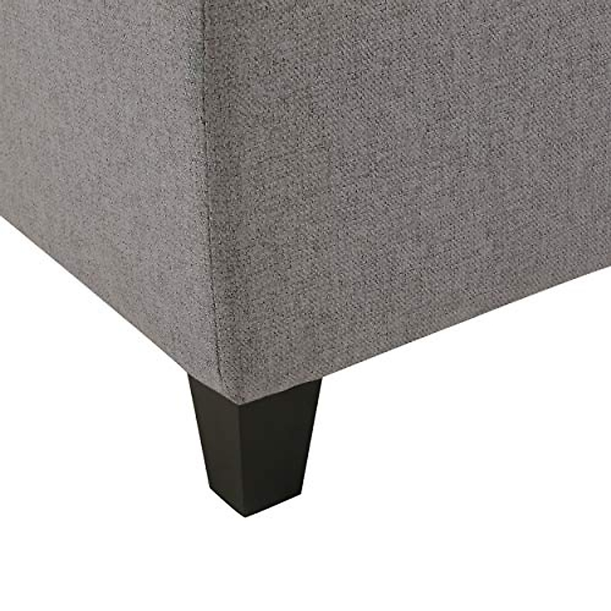Christopher Knight Home Gable Fabric Storage Ottoman, Light Grey, Dimensions: 19.25”D x 50.75”W x 16.00”H