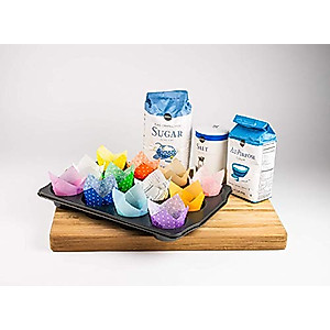 Tulip Baking Cupcake Liners: 100 Liner Count Cupcake and Muffin Wrappers (Charcoal Black)