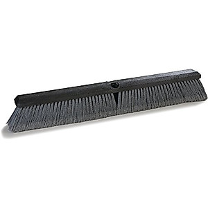 SPARTA Flo-Pac Plastic Flagged Sweep, Floor Sweep for Cleaning, 18 Inches, Gray