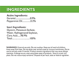 Only Natural Pet EasyDefense Flea and Tick Spray for Dogs and Cats - Natural Active Ingredients Geraniol and Peppermint Oil to Naturally Repel Fleas & Ticks - 8.5 oz Bottle