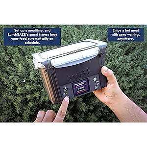 LunchEAZE Electric Lunch Box – Self-Heating, Cordless, Battery Powered Food Warmer for Work, Travel– 220°F Heat, BPA Free, Meal Prep Friendly with Bluetooth Connectivity