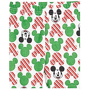 Amazon Essentials Disney | Marvel | Star Wars Boys' Snug-Fit Cotton Pajama Sleepwear Sets, Mickey Holiday - Baby and Kids, 8