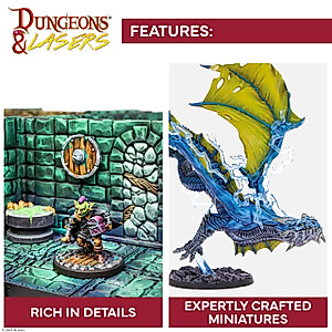 Dungeons & Lasers Fantasy Customization Bits for DND Terrain - 70 Pieces of D&D Accessories and Props for 5E Tabletop RPG Games - Unpainted, Unassembled - for Ages 14 Years and up