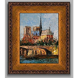 (SOLD) Majestic Notre Dame - Paris France by internationally renown painter Andre Dluhos