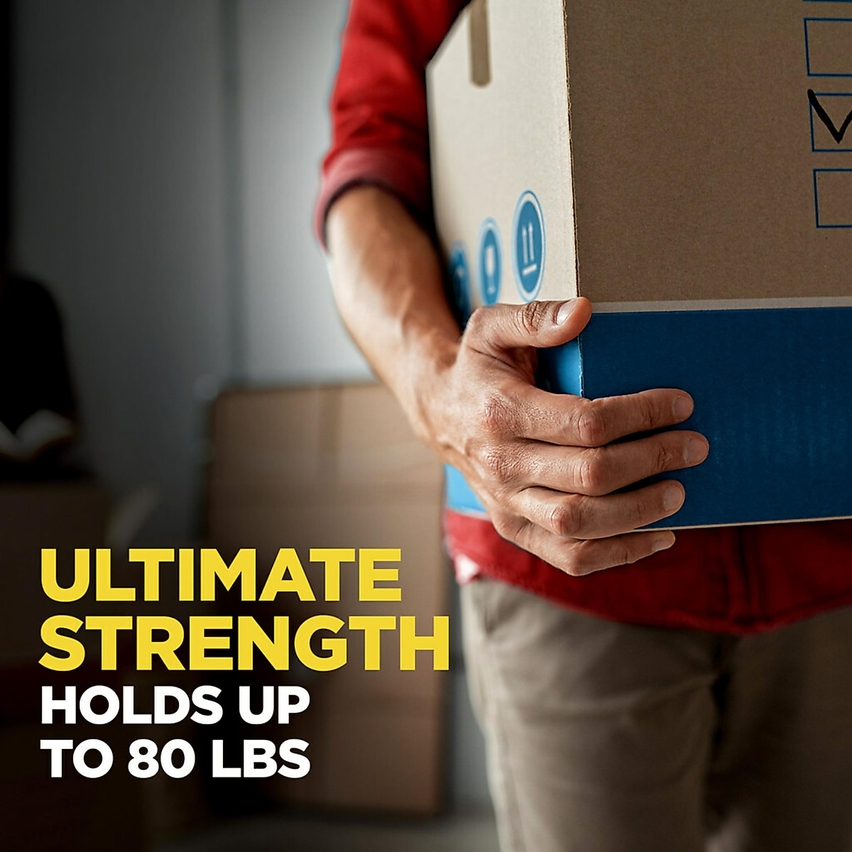 Scotch Heavy Duty Shipping Packaging Tape, 1.88" x 54.6 yd, 3" Core, Clear, Great for Packing, Shipping & Moving, 1 Roll (3850)