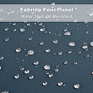 LUCKY KAKA Outdoor/Indoor Waterproof Patio Chair Cushions with Ties, Seat Cushions for Patio Furniture Home Office Garden, U-Shaped 16" x 17" Chair Pads (Set of 4, Black)