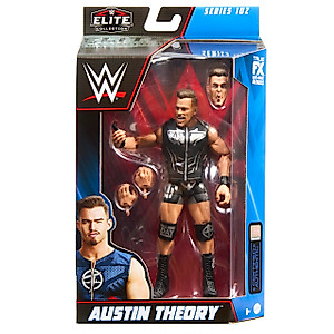 Mattel WWE Austin Theory Elite Collection Action Figures, Deluxe Articulation & Life-like Detail with Iconic Accessories, 6 in