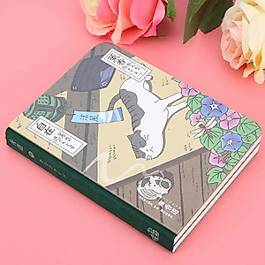 Composition Notebook, College School Notebooks Subject Daily Journal Notebook, Japanese Cartoons Printed Cover, Thick Paper, 5.7''*4.1'', 224 Sheets(Incense)