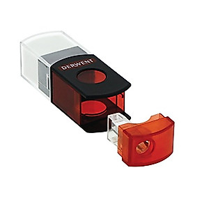 Derwent Pencil Sharpener with Eraser, Dual 2 in 1 (2302376)