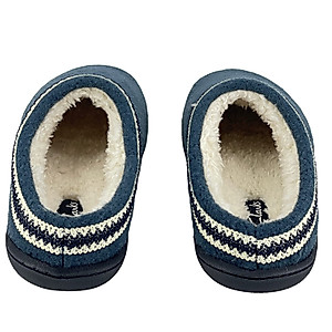 Clarks Womens Wool Felt Clog Slippers Warm Cozy Indoor Outdoor Faux Plush Soft Fur Lined Slipper for Women (Turquoise, 7 M US)