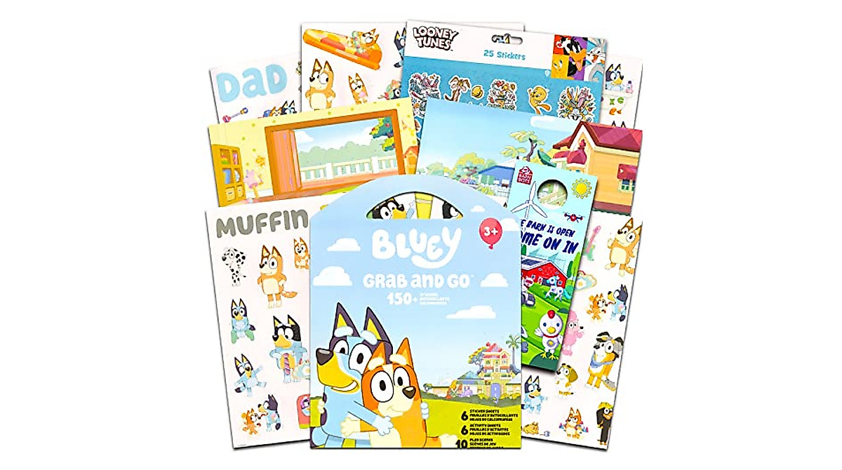 Bluey Sticker & Coloring Activity Set | 150+ Stickers & Rewards for Kids