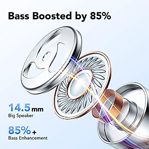 Ear buds Wireless Earbuds Bluetooth 5.3 Headphones 60hrs Playtime with Digital Display Sports Wireless Headphones with Earhook Deep Bass IPX7 Waterproof Over-Ear Earbuds for Android iOS Workout Black