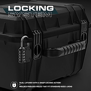 Seahorse 540 Heavy Duty 4 Pistol Case - TSA Approved/Mil Spec / IP67 Waterproof/USA Made for Firearms, Pistols, Handguns; Stores 4 Pistols and 12 Magazines