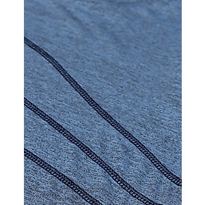 MISS FORTUNE Womens Yoga Tops Short Sleeve Loose Fit Funny Cool Shirt Activewear Tunics Exercise Wear Plus Size Workout Clothes for Women 2X Blue