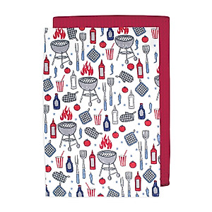MU Kitchen Designer Print Kitchen Towel, Set of 2, Picnic Time