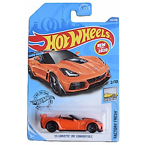 DieCast Hot Wheels '19 Corvette ZR1 Convertible (Orange), 2020 Factory Fresh 2/10