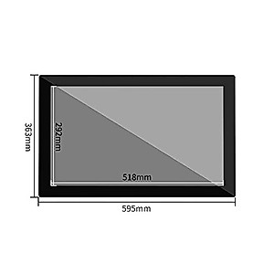 24 high-Definition Advertising Machine Electronic Photo Frame Digital Photo Album Supports 1080P/HDMI Input/IPS Screen/Button Remote Control Dual Operation (Color : Black)