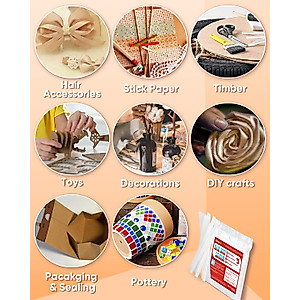 SHALL Full Size Hot Glue Sticks, 0.43” Dia x 8” Long, 70-Pack Clear Hot Melt Glue Gun Sticks for All-Temp Glue Guns, Multipurpose for Kids Adults DIY Art Craft Sealing Repairing Festival Decoration