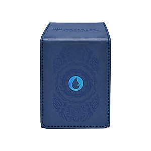 Ultra Pro - Magic: The Gathering Mana 7 Alcove Flip Deck Box Swamp - Protect Your Cards While On The Go and Show Up to Battle in Style Featuring Vibrant Full-Color & Debossed Design
