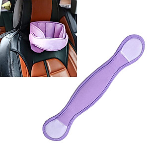StoHua Adjustable Baby Car Seat Head Support Band, Baby Safety Car Seat Neck Relief Hold, Comfortable Head Hold Head Strap for Baby, Kids, Children, Purple