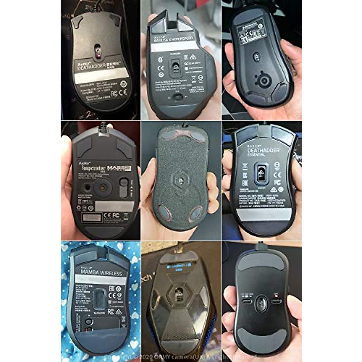 2 Sets of Hotline Games 3.0 Mouse Feet Skates Compatible with Logitech G Pro Wireless GPW Gaming Mouse Feet Replacement (0.8mm, Super Smooth Glide, PTFE) Professional Mice Upgrade