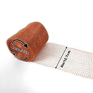 Copper Mesh - 5" X 49" Rodent Mesh, Sturdy Pure Copper Stuff-fit Wire Mesh for Gap Copper Blocker Fill Fabric, Double Layer Copper Fabric Wool Hole Filler Used for Garden, Decor and House