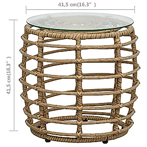 Camerina 3 Piece Patio Bistro Set Bistro Set Patio Furniture Set Patio Bistro Set Outdoor Patio Table and Chairs Poly Rattan Oak 48577