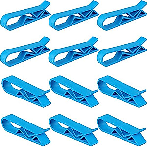 20Pcs Plastic Kitchen Garbage Bin Clip, Washroom Trash Can Bag Clips, Waste Basket Garbage Bin Clamp,Rubbish Bag Clip，Sturdy Anti-Slip Fixation Clip Holder