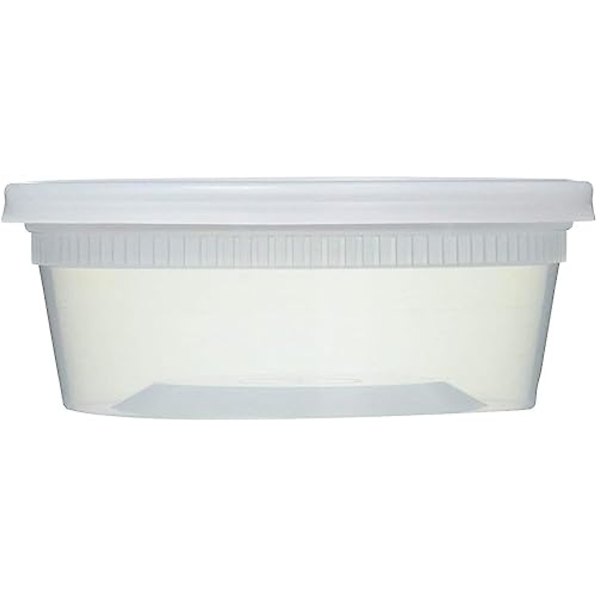 Mr. Miracle Deli Containers with Lids - 15 Pack of 8 oz Clear Airtight Reusable Plastic Food and Multi-Purpose Containers - Microwave, Freezer, and Dishwasher Safe