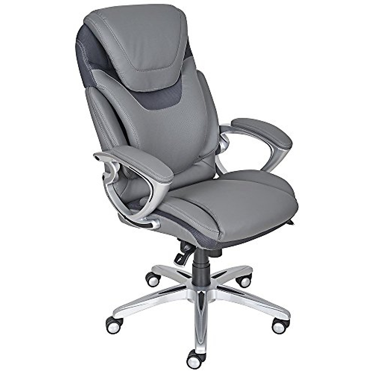 Serta AIR Health and Wellness Executive Office Chair High Back Ergonomic for Lumbar Support Task Swivel & Big & Tall Executive Office Chair High Back All Day Comfort Ergonomic Lumbar Support
