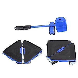 Furniture Lifter, Iron Furniture Lifter 300kg with Ergonomic Design for Cabinets (Blue)