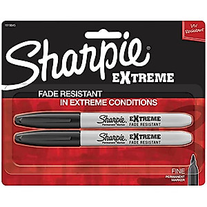 Sharpie Extreme Permanent Markers, 2-Pack, Black (1919845)