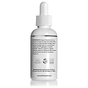Admire My Skin Vitamin C Gua Sha Oil for Face - Organic Facial Oil for Glowing Skin with + Argan & Rosehip Oils - For a Dewy, Youthful Glow 1oz