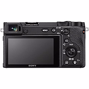 Sony a6600 Mirrorless Camera (ILCE6600/B) + 64GB Card + Card Reader + Case + Flex Tripod + Hand Strap + Memory Wallet + Cap Keeper + Cleaning Kit (Renewed)