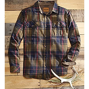 Venado Flannel Shirt for Men - Mens Flannel Plaid Shirt with Full Reach Gusset (X-Large, Plaid Wilderness)