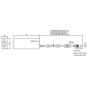 MEAN WELL GST60A24-P1J 24V 2.5 Amp 60W Regulated Switching Table Top Power