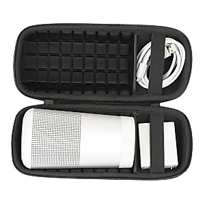 Khanka Hard Travel Case Replacement for Bose SoundLink Revolve/Revolve (Series II) Portable Bluetooth Speaker, Case Only (Black)