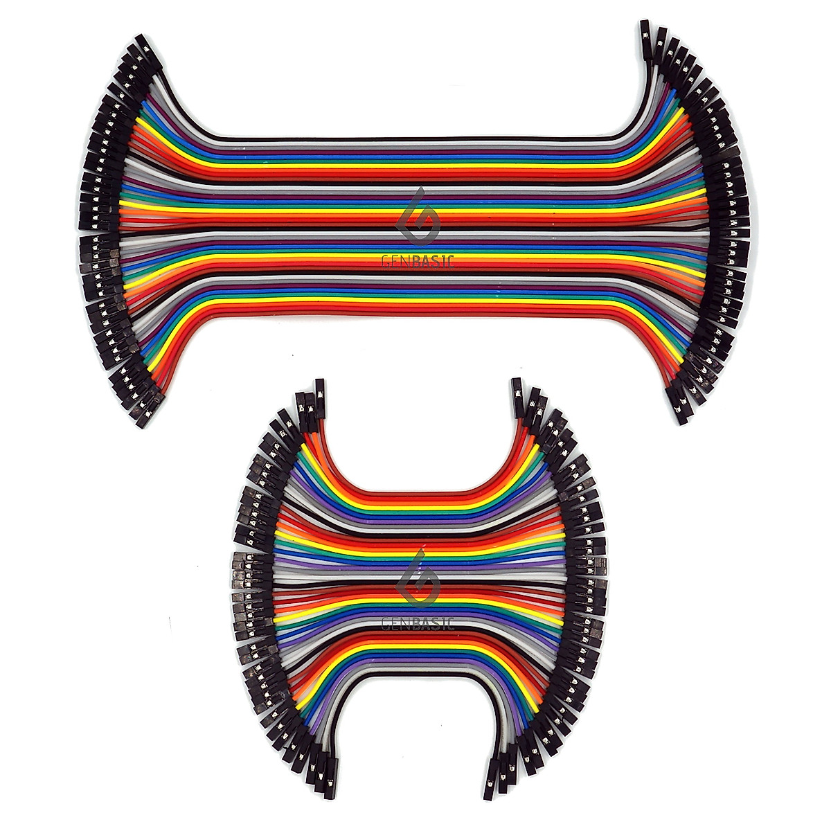 GenBasic 80 Piece Female to Female Jumper Wires (4 and 8 Inch)