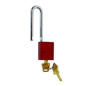 American Lock A1107RED Safety Lock-Out Padlock, Aluminum, Red, Оne Расk